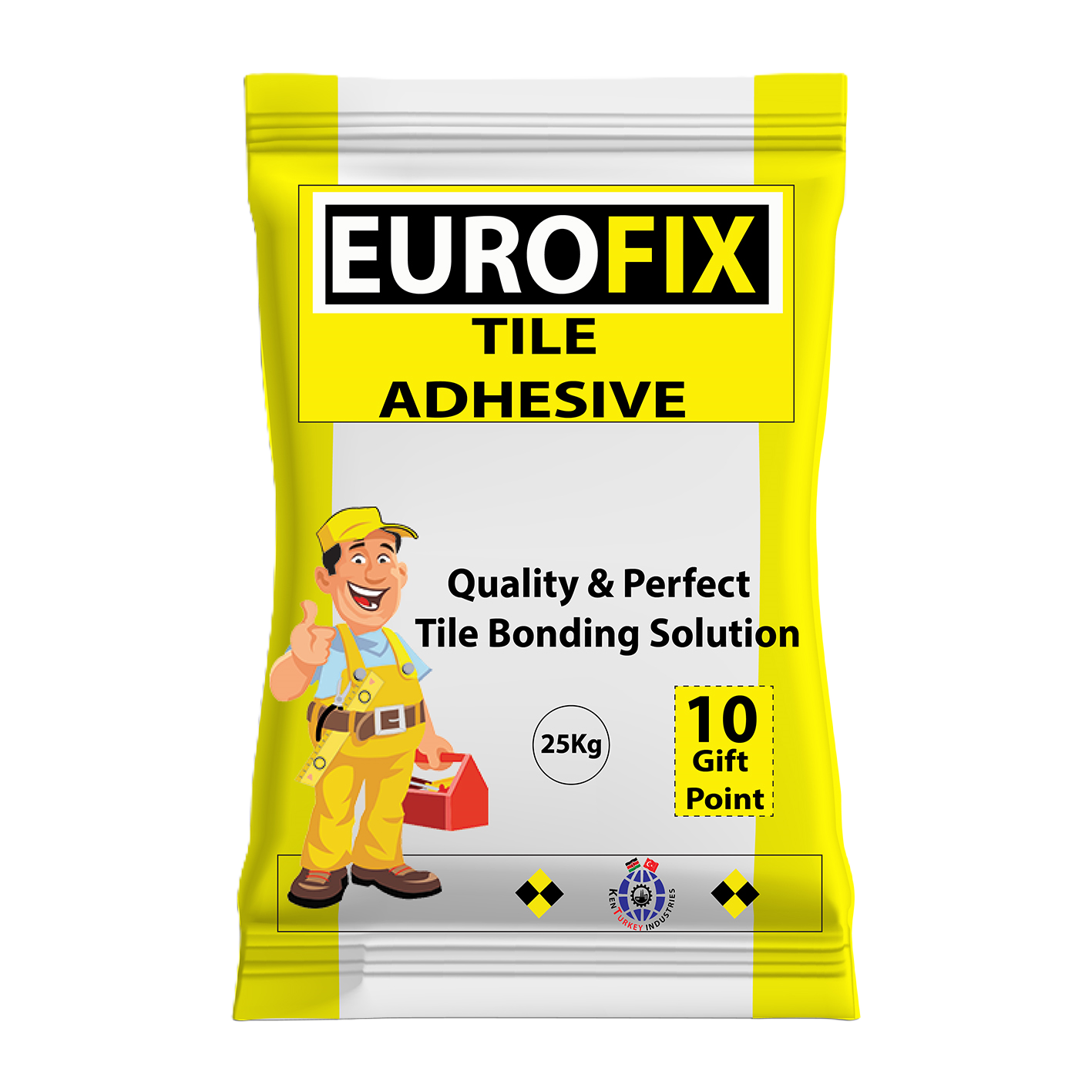 Eurofix Tile Adhesive 25kgs – Muthokinju Paints and Cement